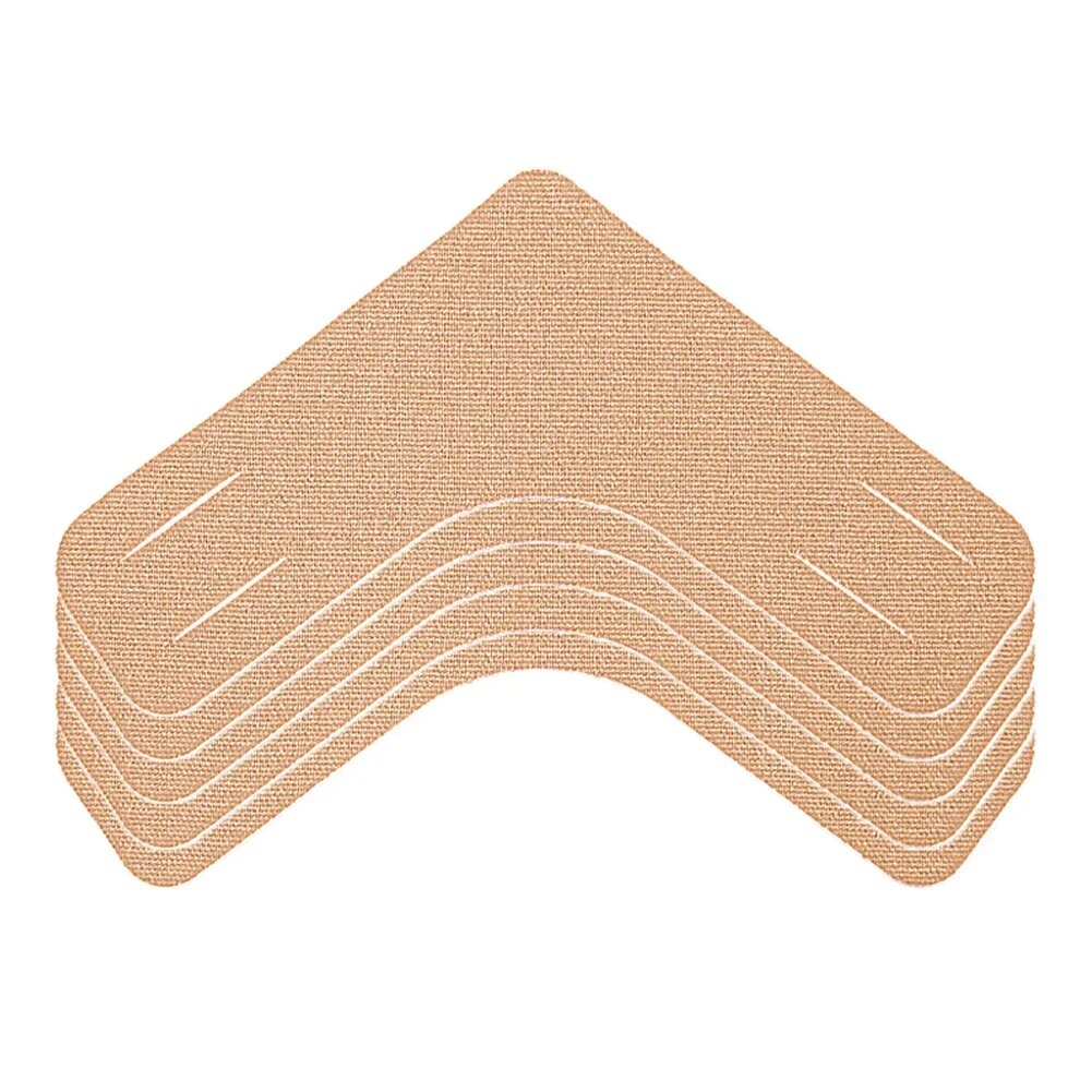 Эластичная кинезиологическая лента V-образная для колен, плеч и локтей Бежевый, Skin tone