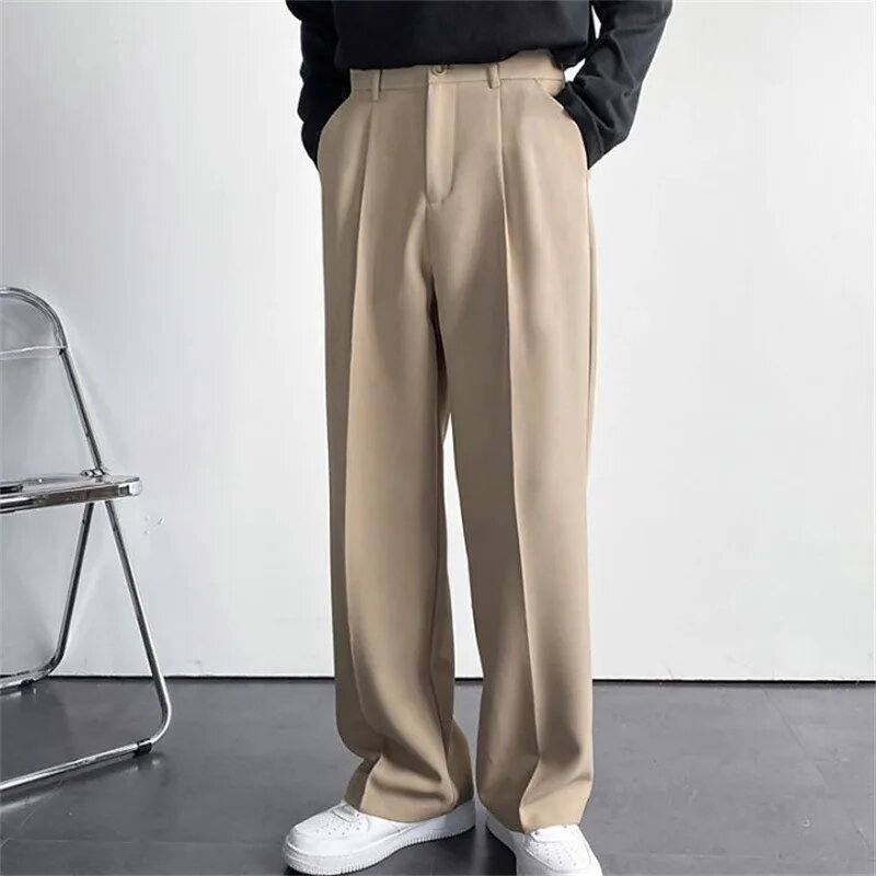 Мужские брюки Khaki, костюмные, полиэстер, XXL