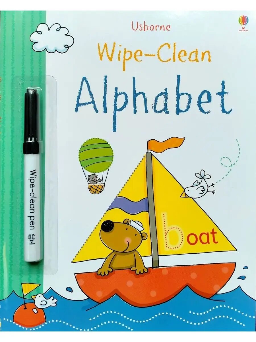 Usborne Wipe-Clean Alphabet | детская художественная литература — фото 1