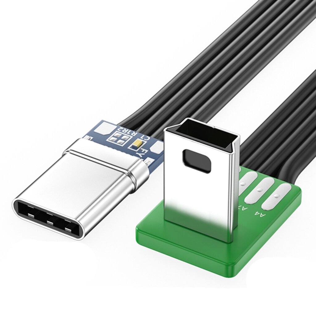 Прямая головка типа C к кабелю для передачи данных Mini USB-15 см-вниз