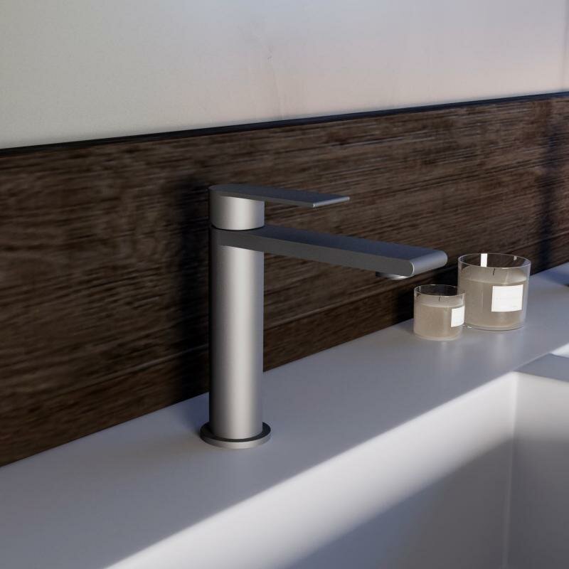 Vincea Смеситель для раковины Vogue (SS) VBF-2VS1GM однорычажный, вороненая сталь Vincea