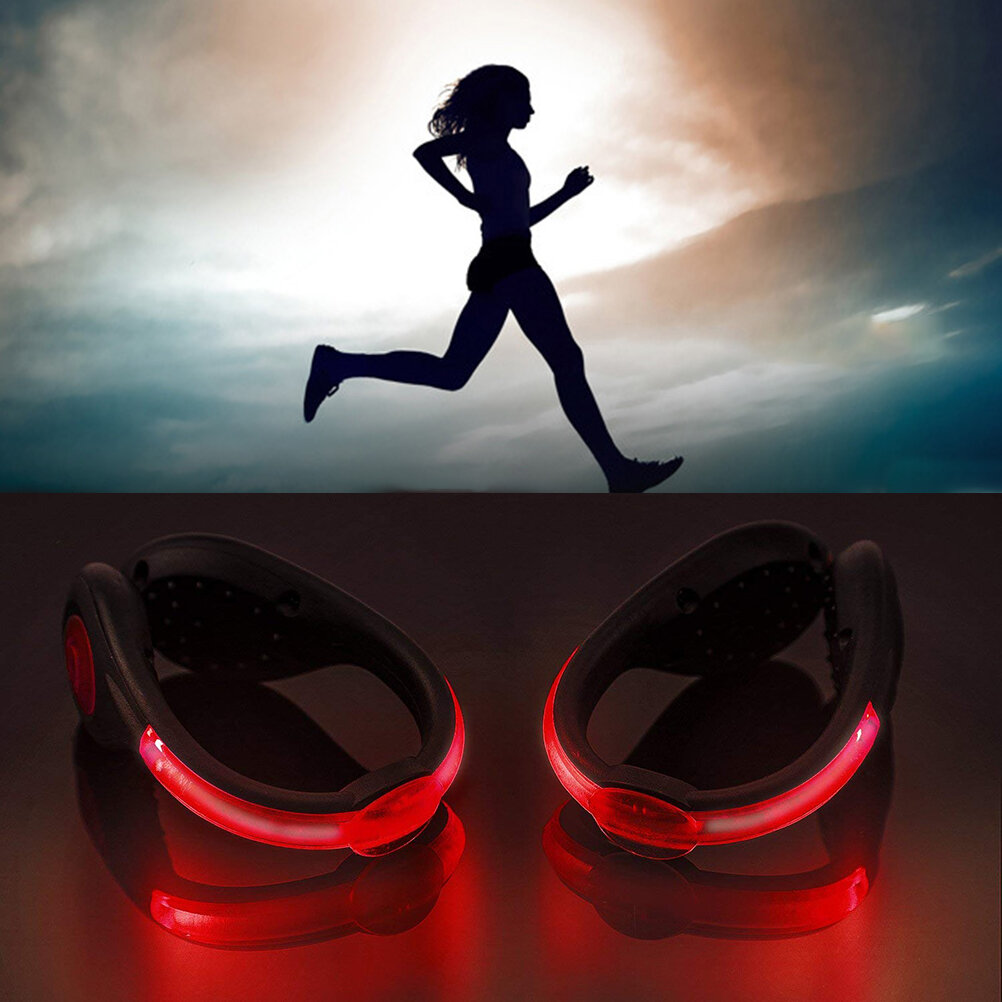 2 светодиодных фонаря-клипсы для обуви с USB-зарядкой, безопасные фонари-клипсы для бега, ходьбы, езды на велосипеде