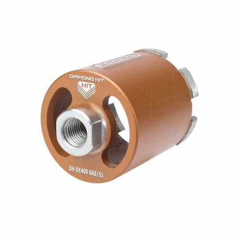 Алмазная коронка для подрозетников серии Diamond Hit 68 мм сверление с микроударом с пылеудалением