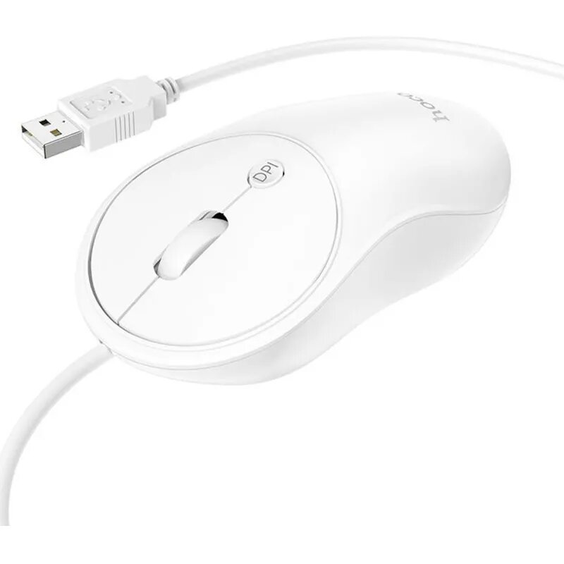 Мышь компьютерная HOCO GM13 белый hoco (57852) 2121790