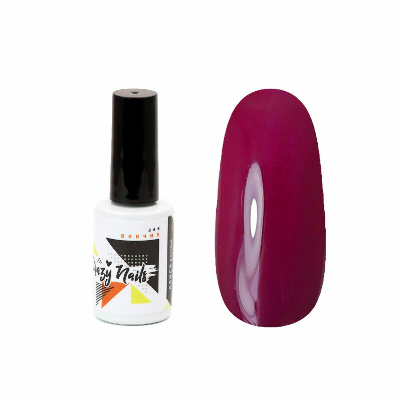 Гель-лак Crazy Nails, Коллекция "Алиса в стране грибов", цвет "Дай Винчик"