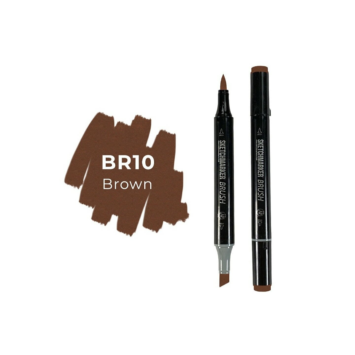 Маркер BRUSH PRO на спирт. основе два пера цв.№BR10 коричневый