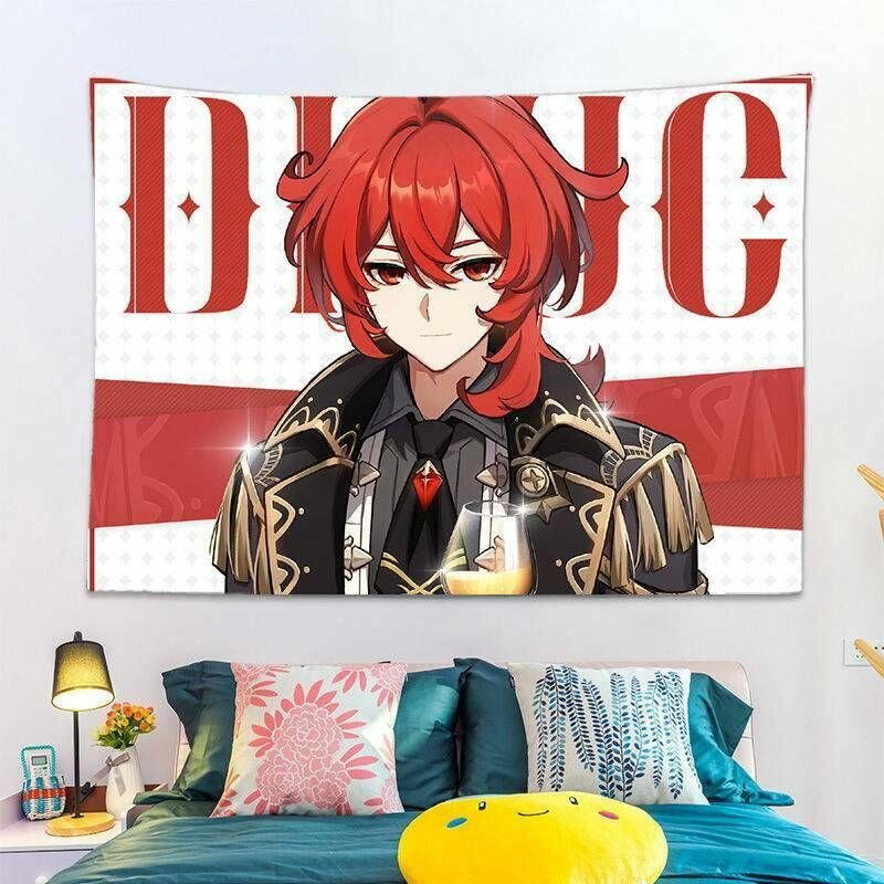 Гобелен аниме genshin Impact японский