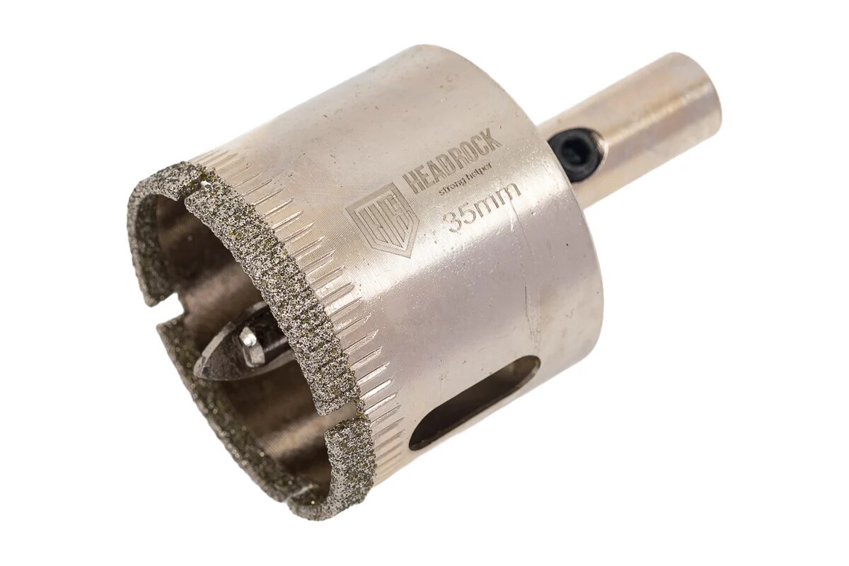 HEADROCK коронка по стеклу 35 мм 822-808-03555 для точного сверления стеклянных материалов