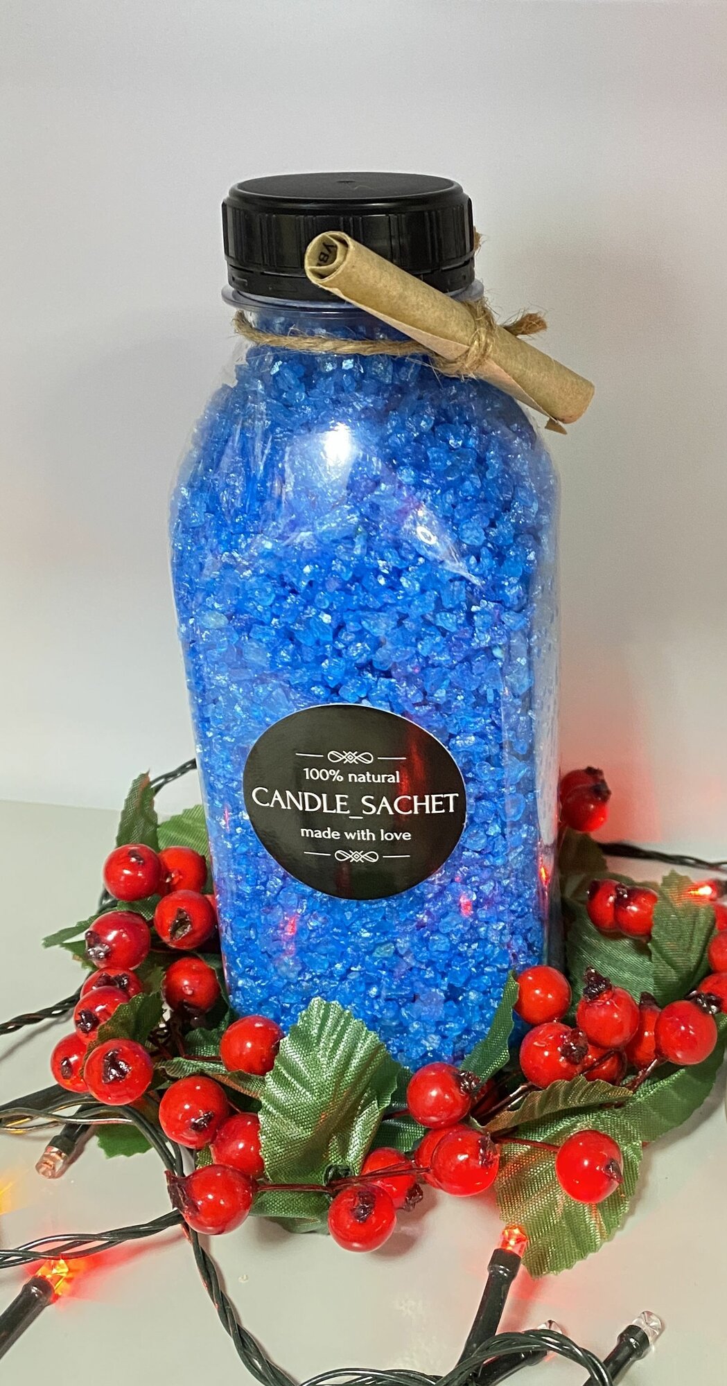 Мерцающая морская соль для ванны с шиммером и миндальным маслом, цвет морской