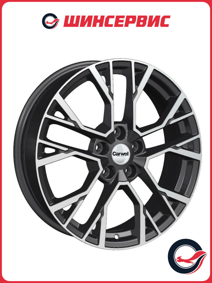 Литой колесный диск Carwel Камак R18x7.0J 5x108 ET47 ЦО60.1 для автомобиля