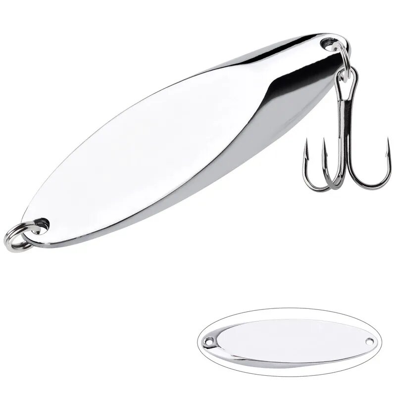 Блесна металлическая серебряная 7г 4см, 1 Hook