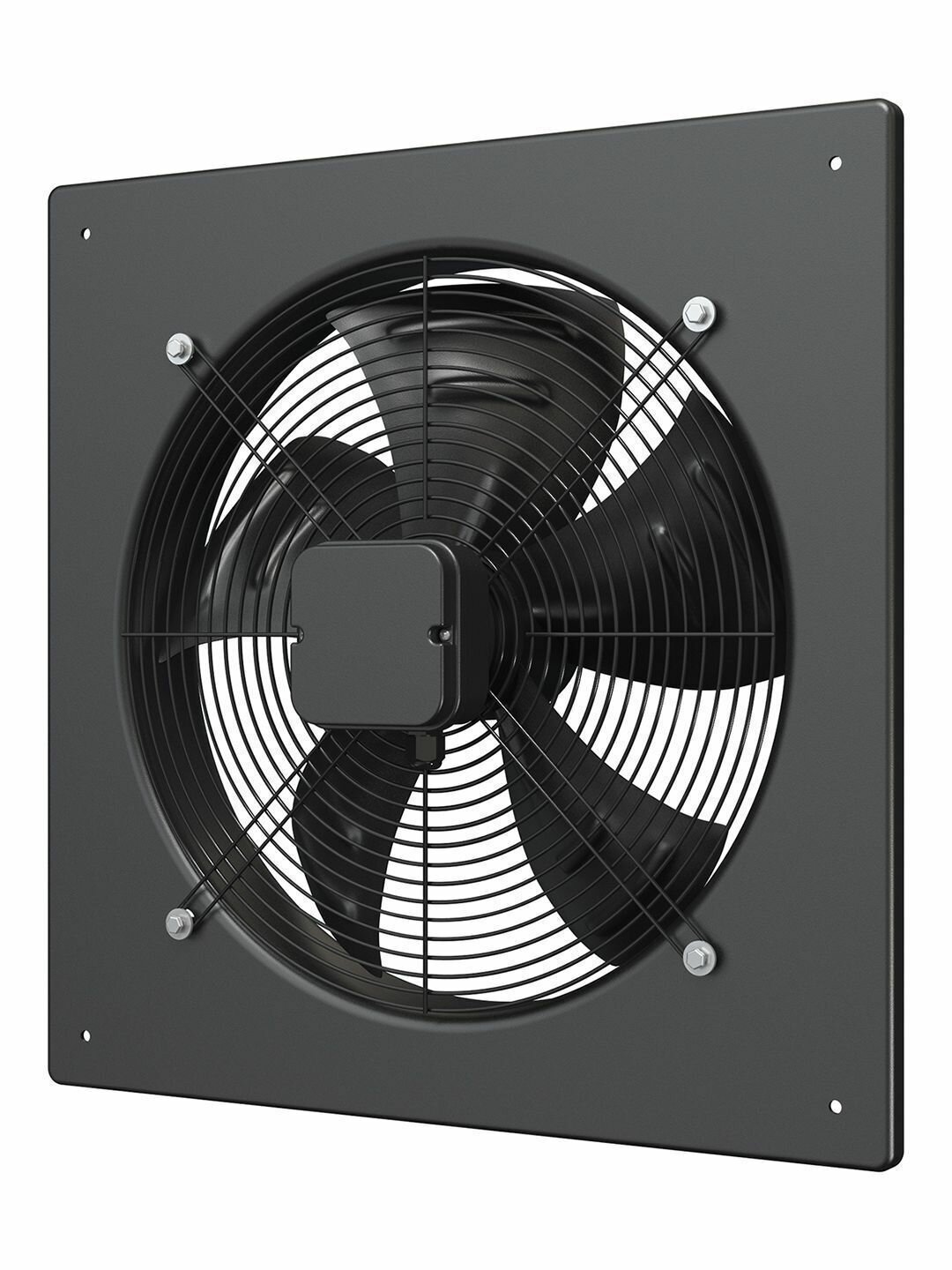 Вентилятор накладной STORM 400 4полюс, осевой , черный ERA PRO