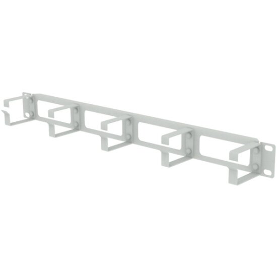 Кабельный организатор Filum 19" 1U, горизонтальный, металлический, серый