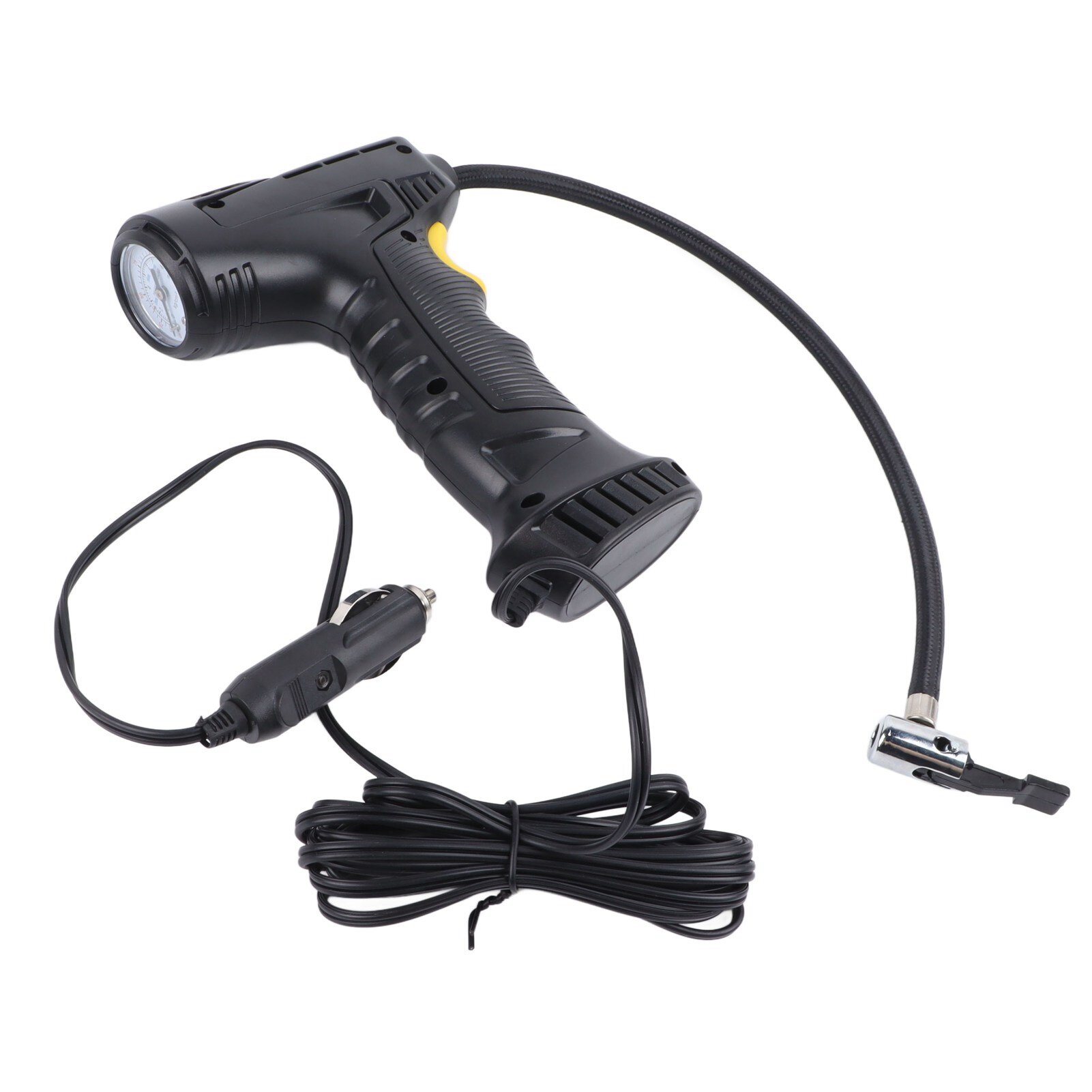 Автомобильный насос для шин Портативный интеллектуальный цифровой дисплей Ручное освещение Воздушный насос для аварийной ситуации на открытом воздухе