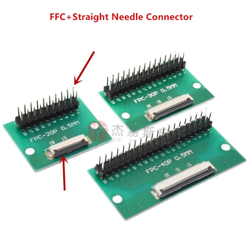 Адаптер FPC/FFC разъём 0.5/1.0 мм 6Pin, 0.5mm to 2.54mm, FFC-Straight Needle