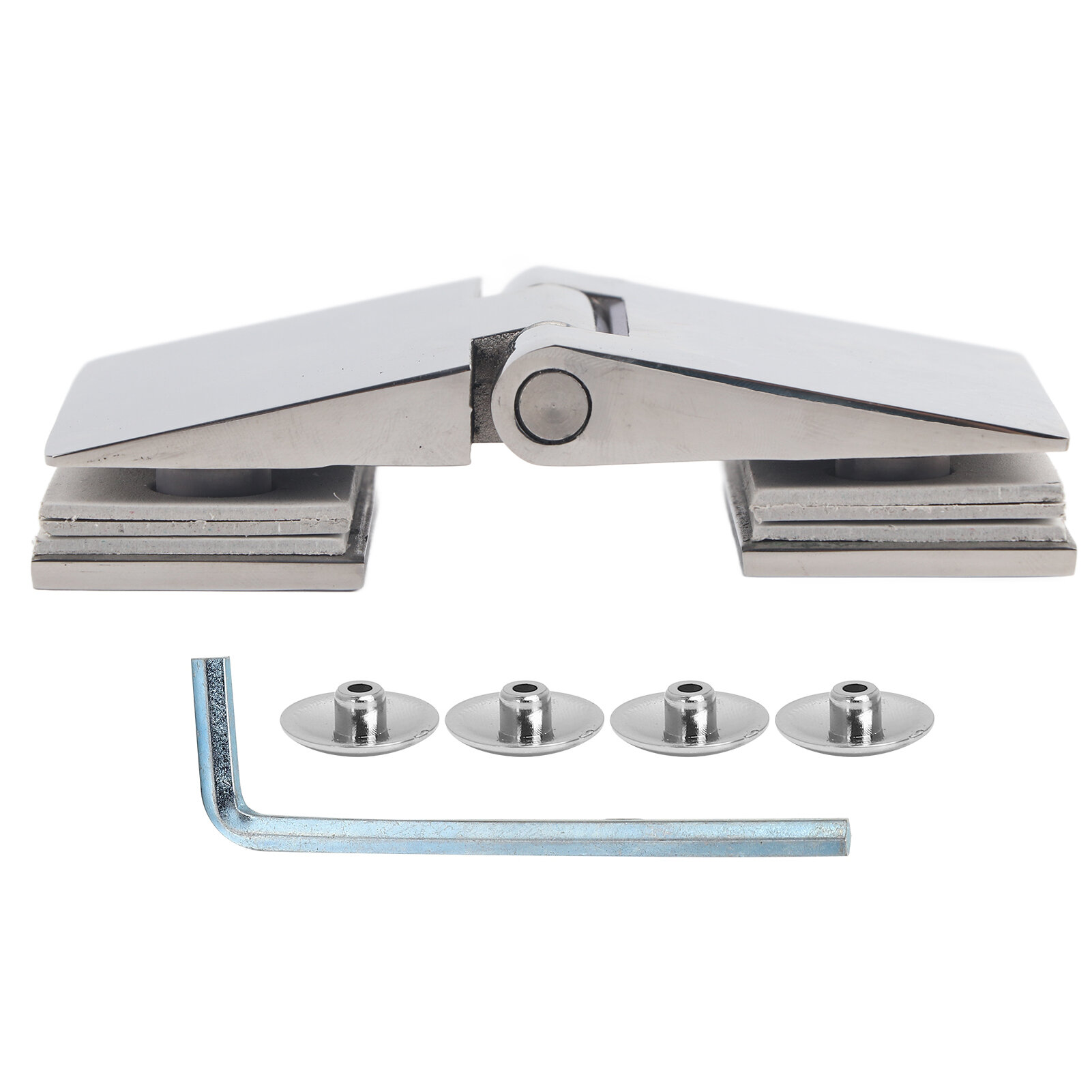 Двухсторонняя петля со скошенной кромкой Петля для стеклянной двери душевой из нержавеющей стали для стекла толщиной 8–12 мм