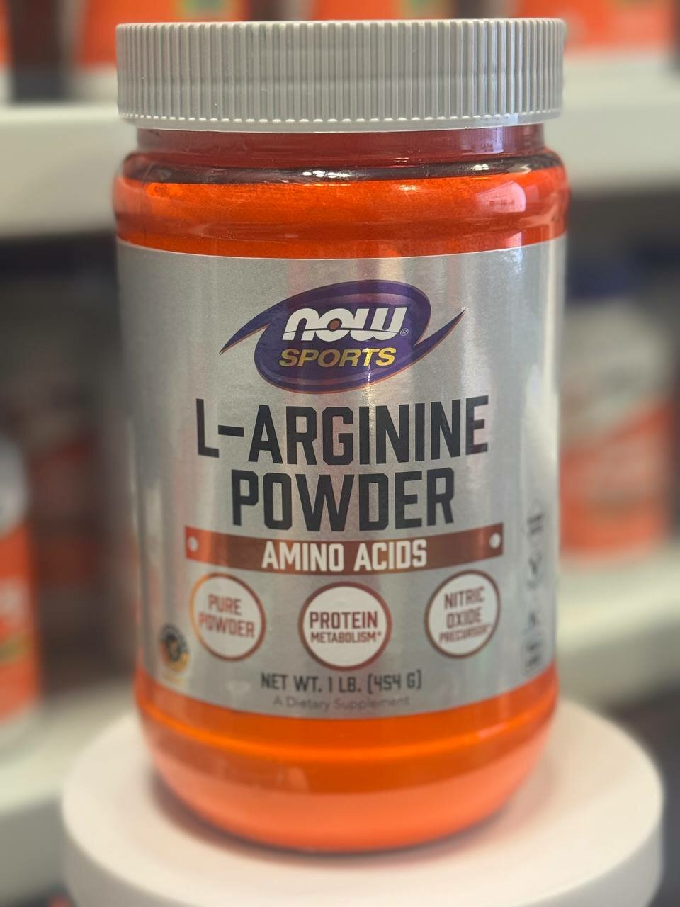 NOW Arginine Powder, Аргинин в порошке, 454 гр