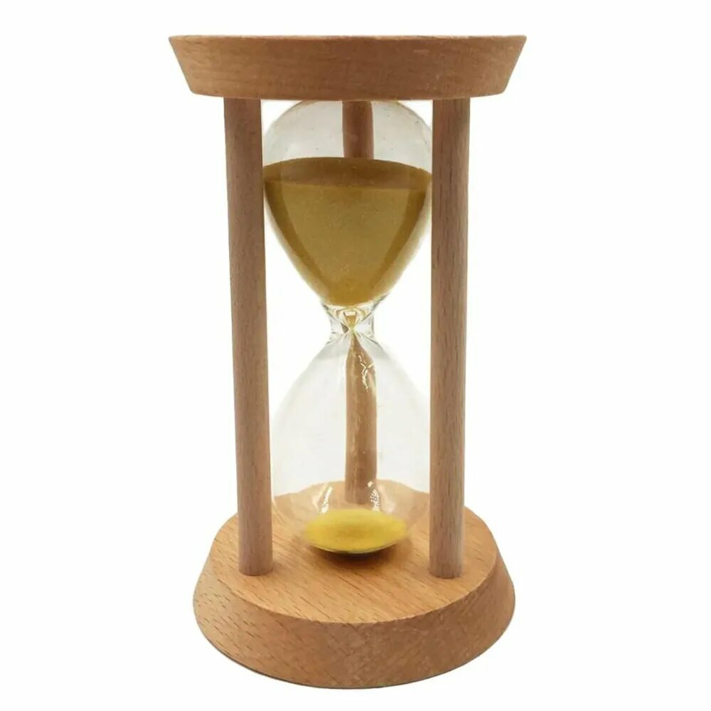 Песочные часы Банные штучки "Люкс", дерево и стекло, настенные, для бани или сауны