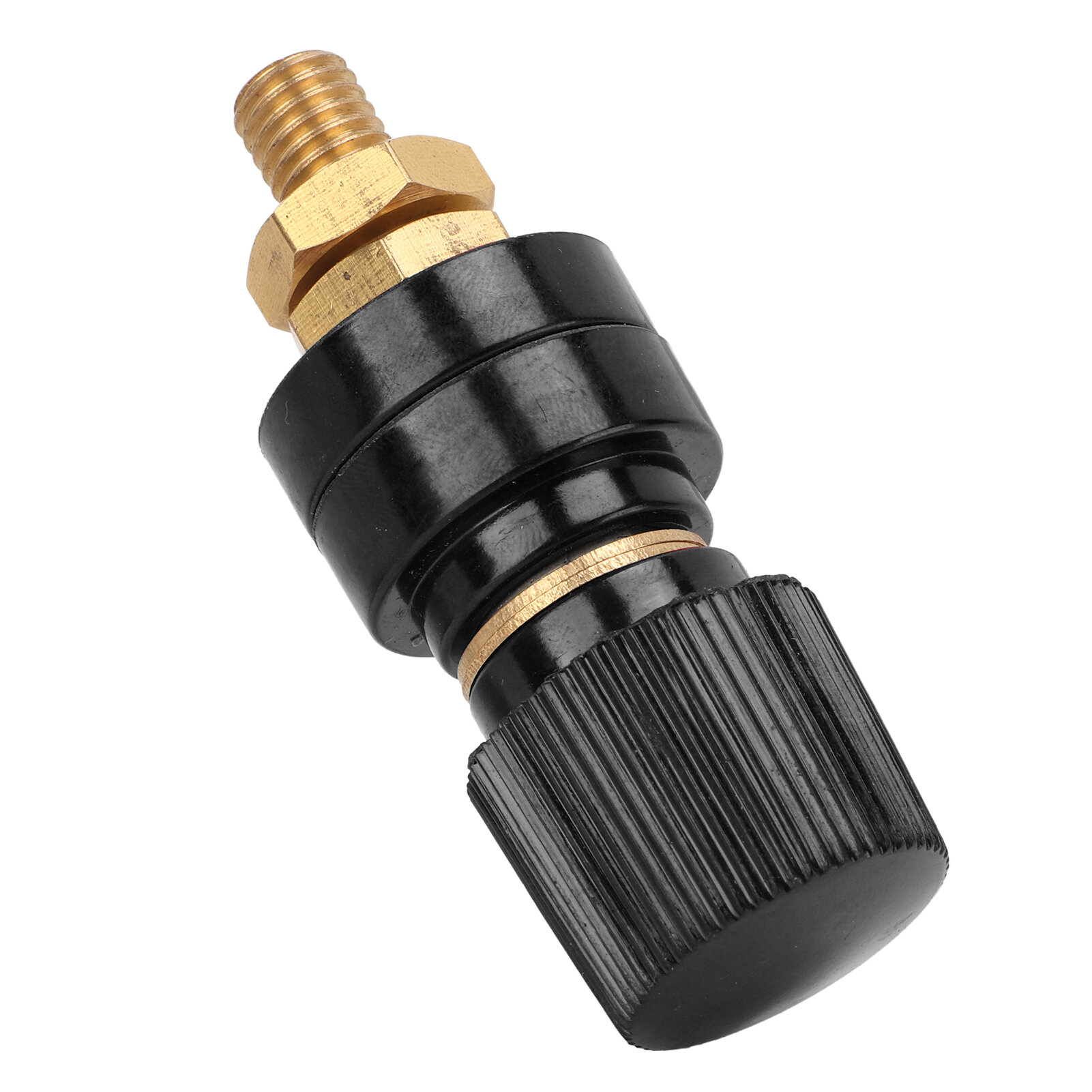 Клемма медная из латуни черного цвета, модель Extra Large 555, размер винта M10 x 62 мм, для сварочного оборудования, генераторов зарядки, судов, автодомов, грузовиков, автомобилей, солнечных элементов, комплект 1 шт.