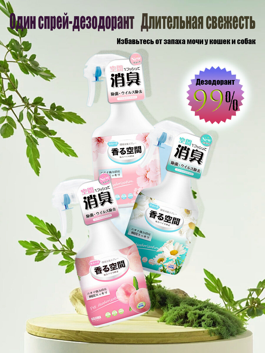 Дезодорант для помещений с запахом кошачьей мочи, биологический ферментный спрей для домашних животных, принадлежности для дезодорантов для собак