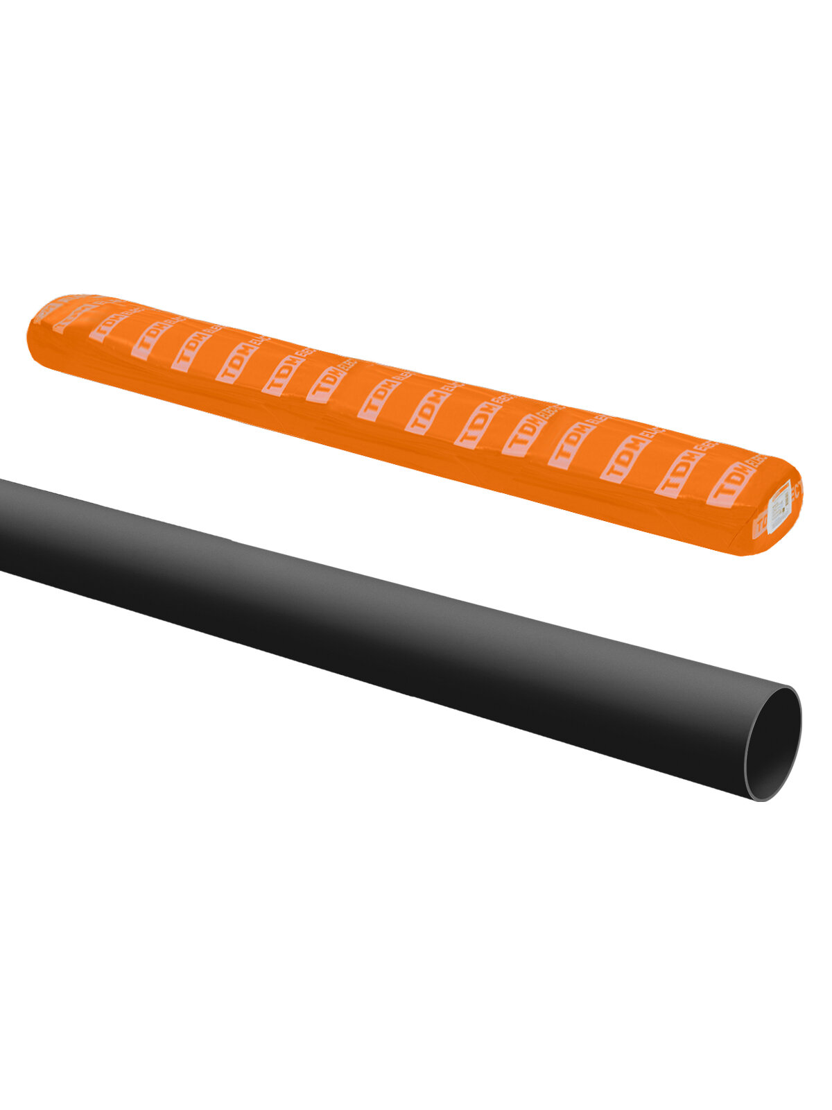 Труба гладкая жесткая ПВХ d 16 длина 3 м , упак.52 шт. индивид. штрихкод, чёрный TDM Electric