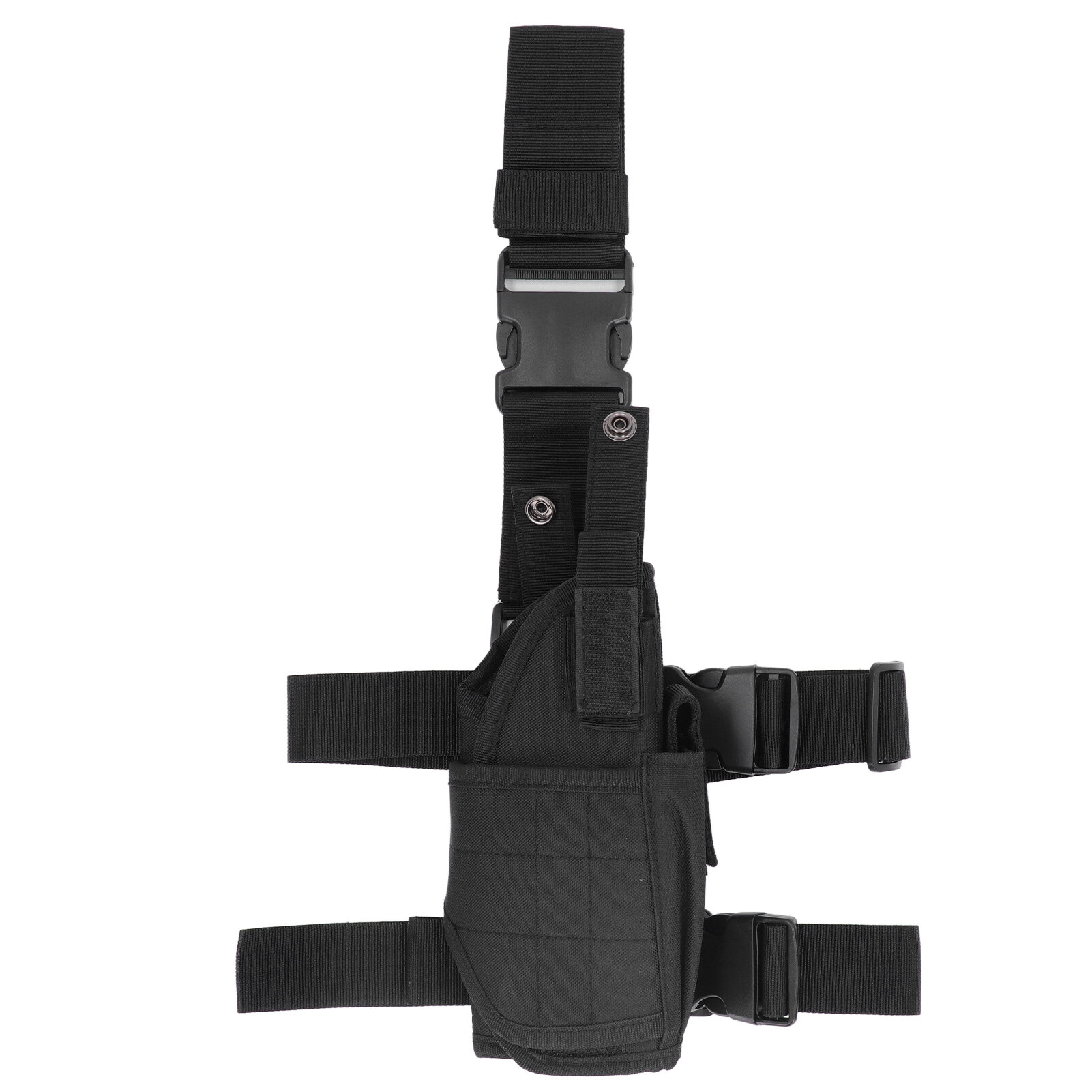 Многофункциональная набедренная сумка с регулируемой застежкой для активного отдыха, бега и альпинизма, черная.