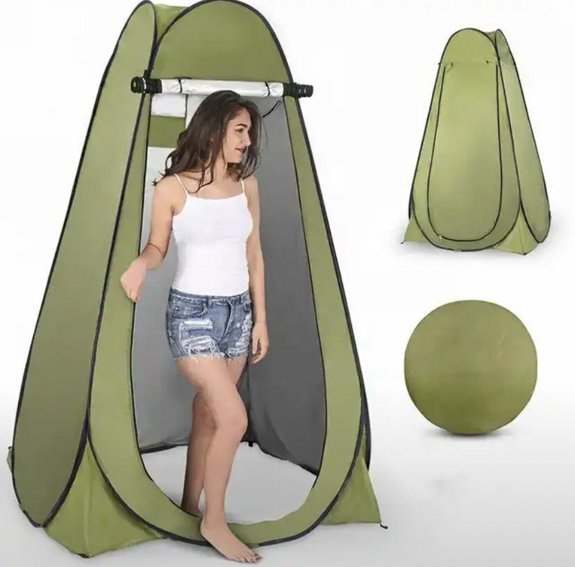 Палатка для душ-туалет, быстросборка, сталь, 190 x 120 x 120см,