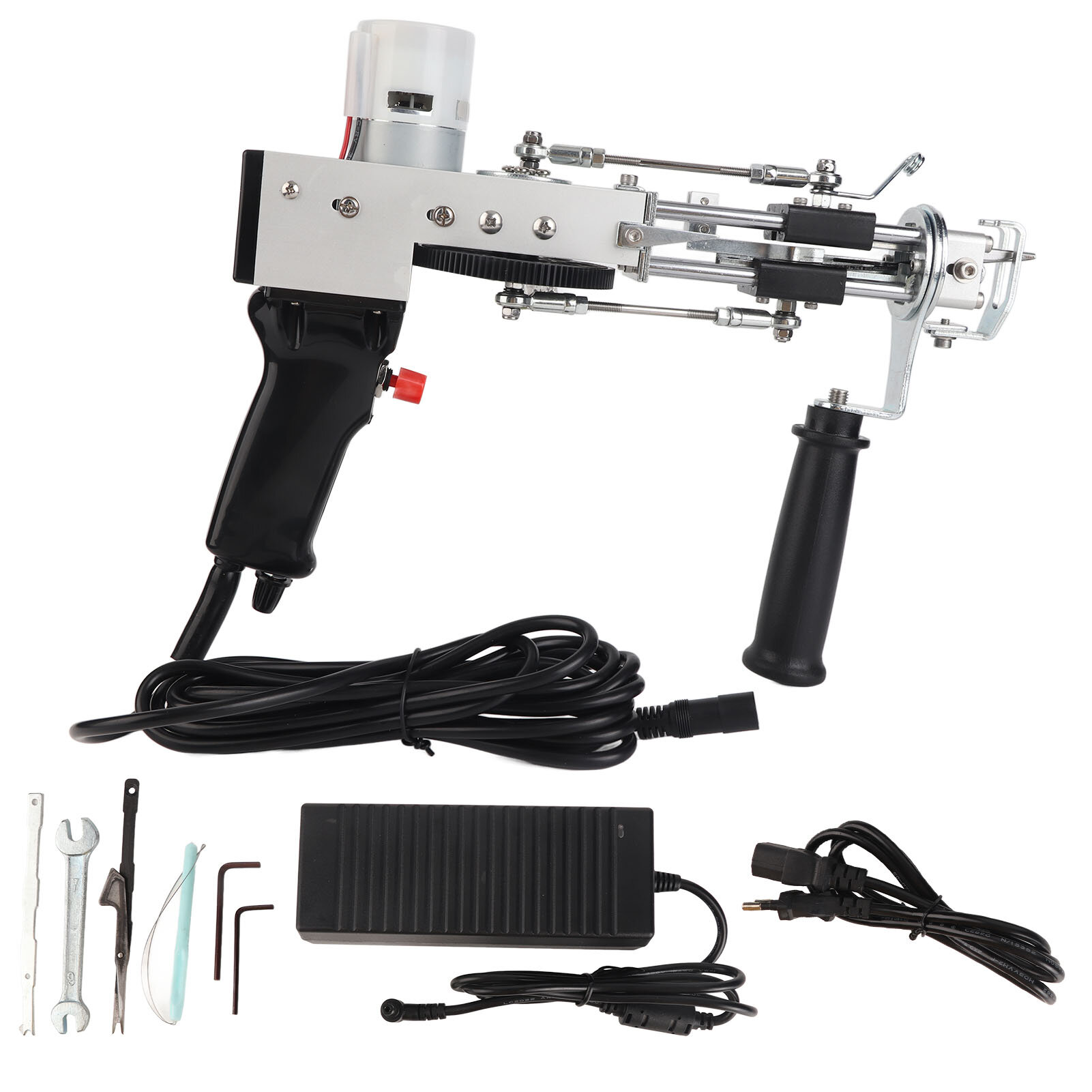 Ковроткацкий станок черный двойного назначения, многофункциональная защита, прочный металлический ин