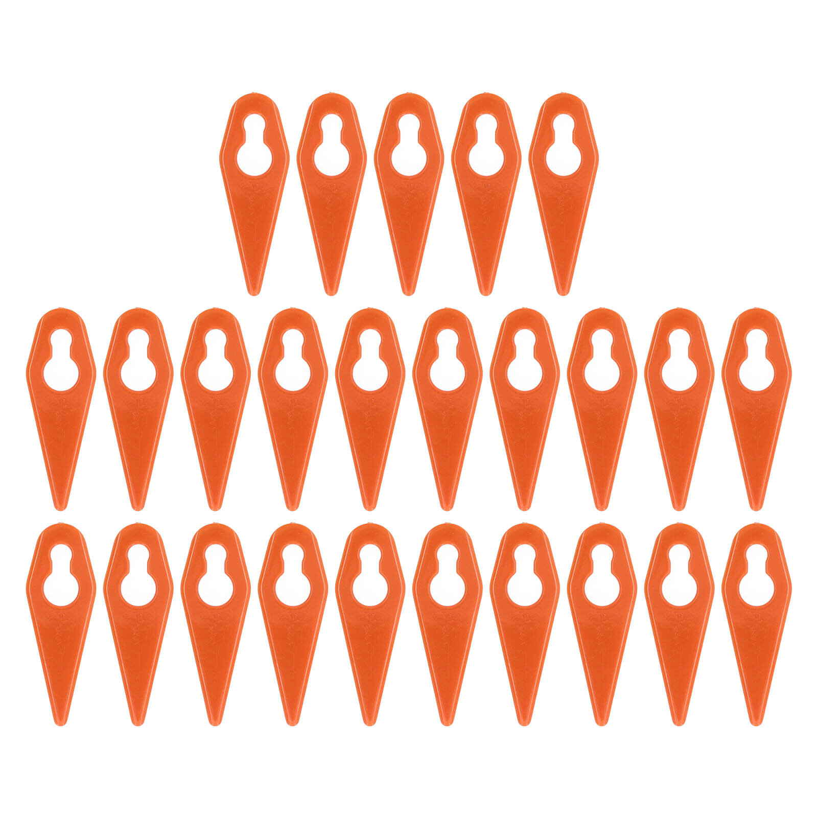 25 пластиковых лезвий для триммера оранжевые