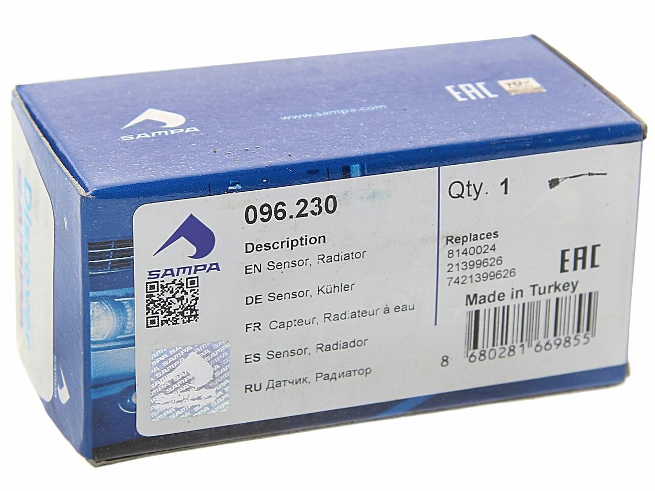 Датчик уровня охлаждающей жидкости для Вольво FH, FM арт 096230 SAMPA