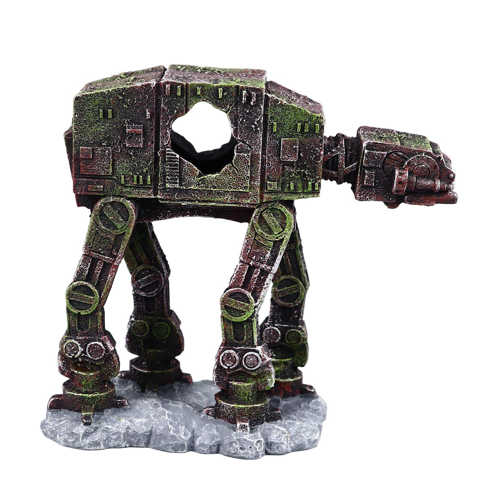 Аквариумный робот-собака, украшение на основе смолы, устойчивая статуэтка-убежище для аквариума, украшение для дома