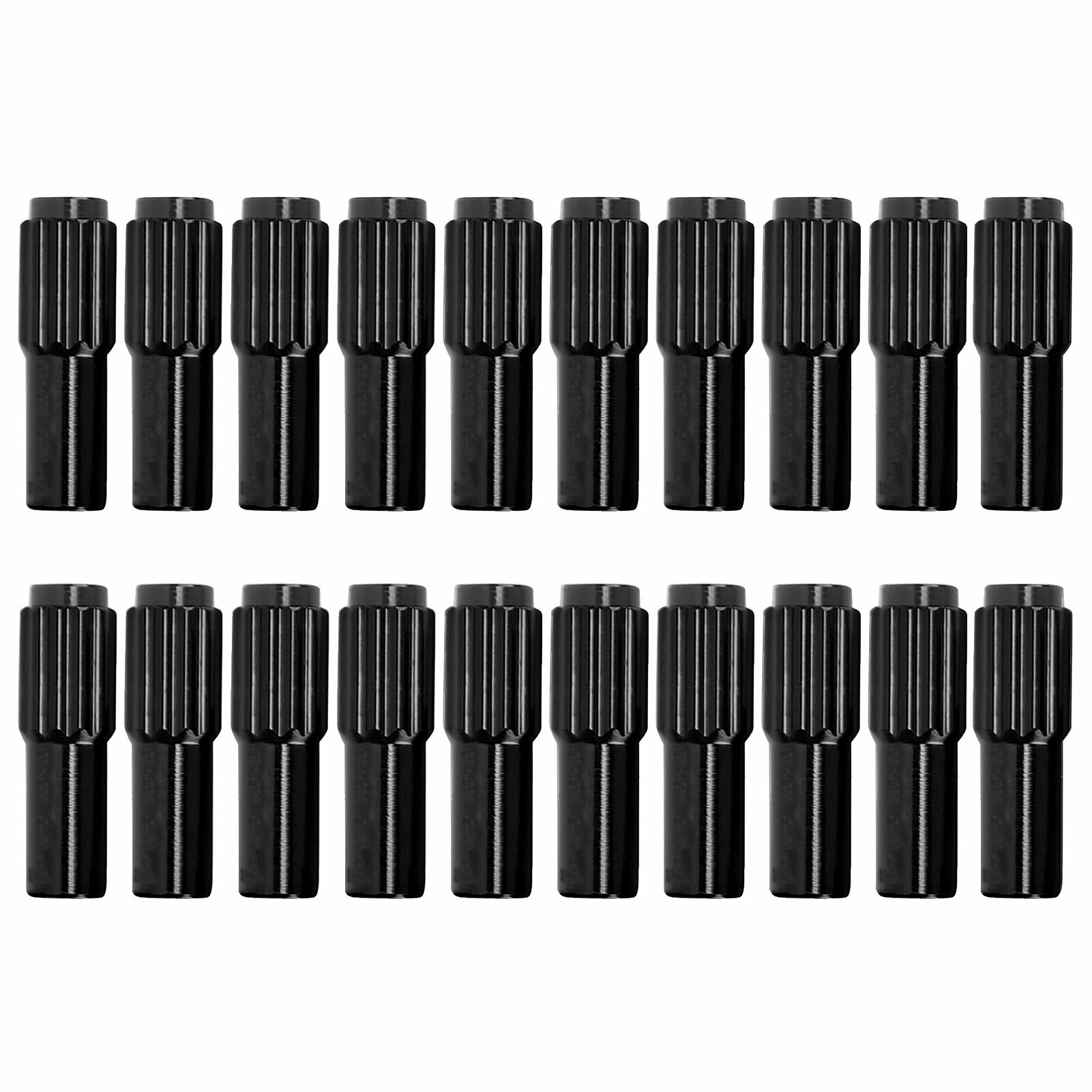 20 шт. винтов для велосипедных тросов, точная регулировка скорости, алюминиевый сплав, аксессуары для велосипеда, черный цвет.