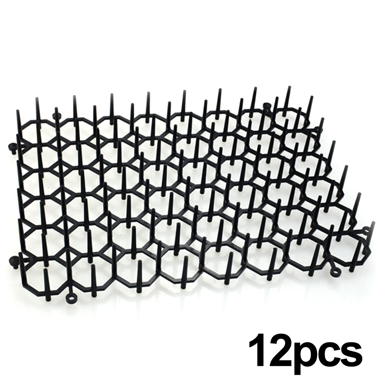 Коврик против котов с шипами для дома Коврик-отпугиватель котов для сада Квадратная сетка от котов Цвет: черный Материал: ПП Количество в коробке: 12 штук Размер: 20*15*2.8 см Вес: 27 г (1 шт) Размер упаковки: 25*18*8 см Вес упаковки: 422 г В комплект