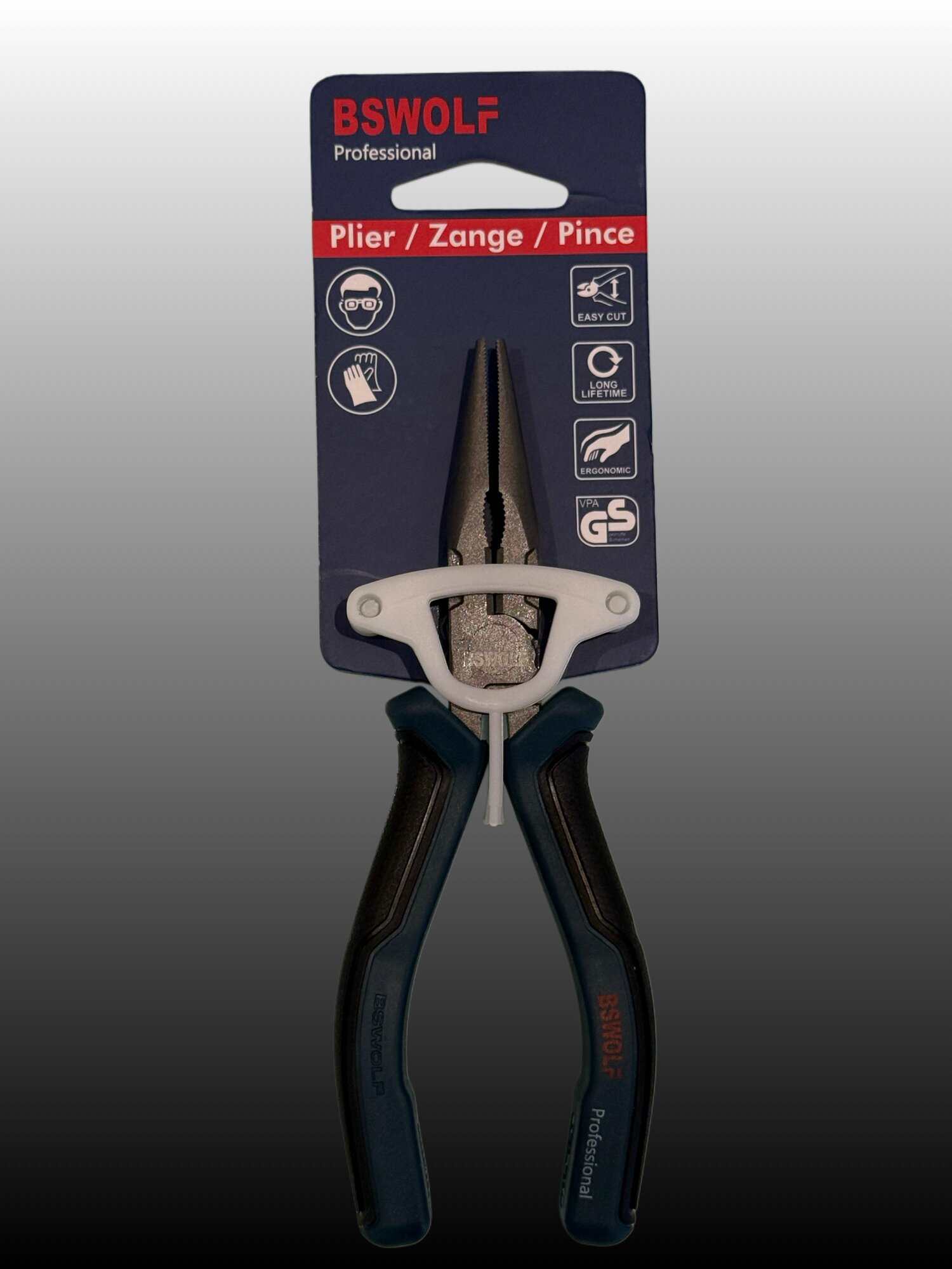 Инструмент BAWOLF длинногубцы-утконосы, материал CR-V, 16 см