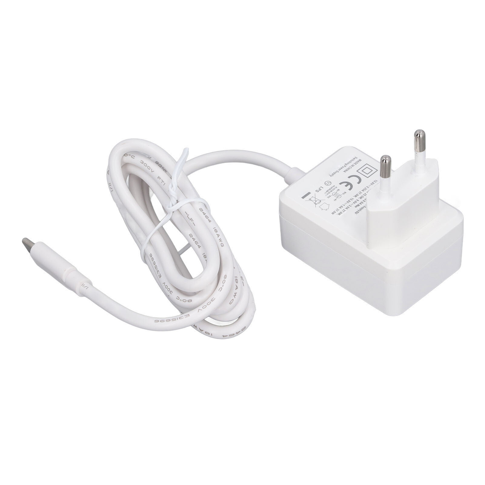 Блок питания для Raspberry Pi 5, 5.1В 5А 27Вт, с интерфейсом USB-C и технологией GaN