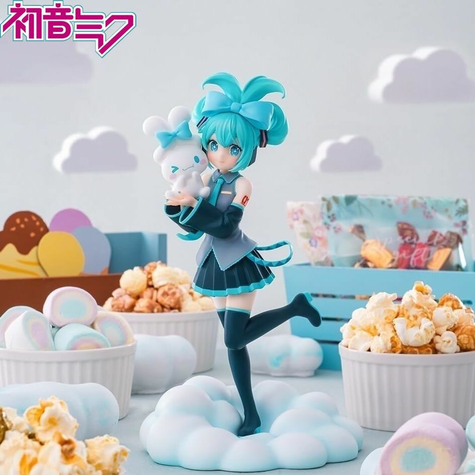 Коллекционная фигурка Хатсуне Мику с Cinnamoroll 20 см из ПВХ для фанатов аниме и подарков