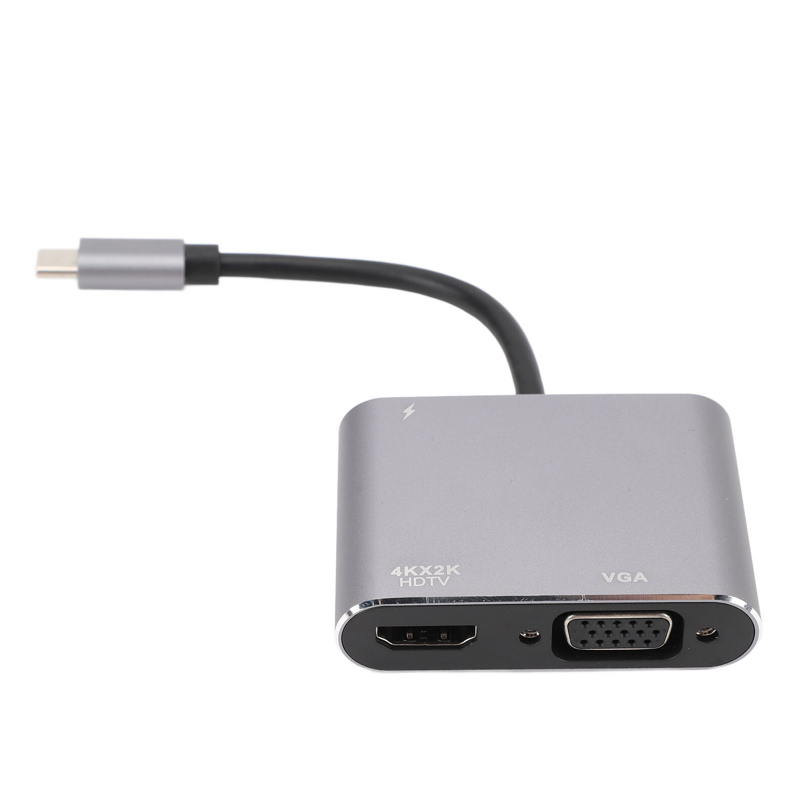 Тип C в VGA USB3.0 PD HD Мультимедийный интерфейс Адаптер Адаптер Адаптер и воспроизводитесь на видео конвертер 4K для телевизора телевизора