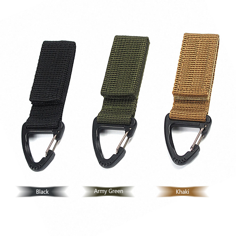 Многофункциональная пряжка для ремня Molle Webbing, карабин для скалолазания, высокопрочная нейлоновая цепь для подвешивания, крючок для ключей на рюкзак