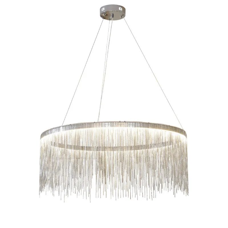 Подвесная люстра, современный стиль, LED, 36 Вт, алюминий, 600x600x350 мм, нейтральный белый свет — фото 1