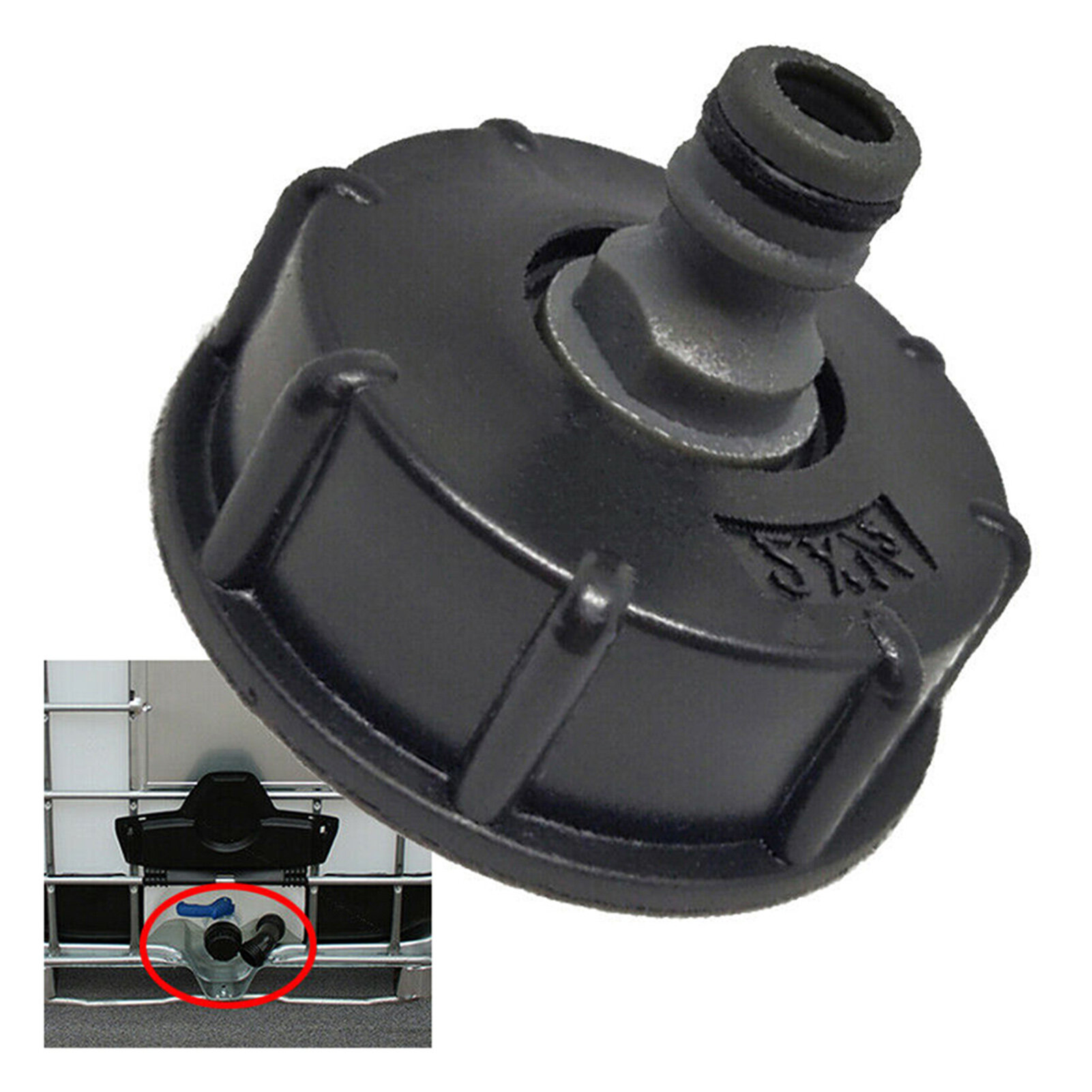 Адаптер для бака IBC Адаптер Соединитель Кран Шланг Крышка Шланга Водяной Боузер Стандартная Посадка