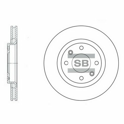 Диск тормозной Hi-Q SD5001