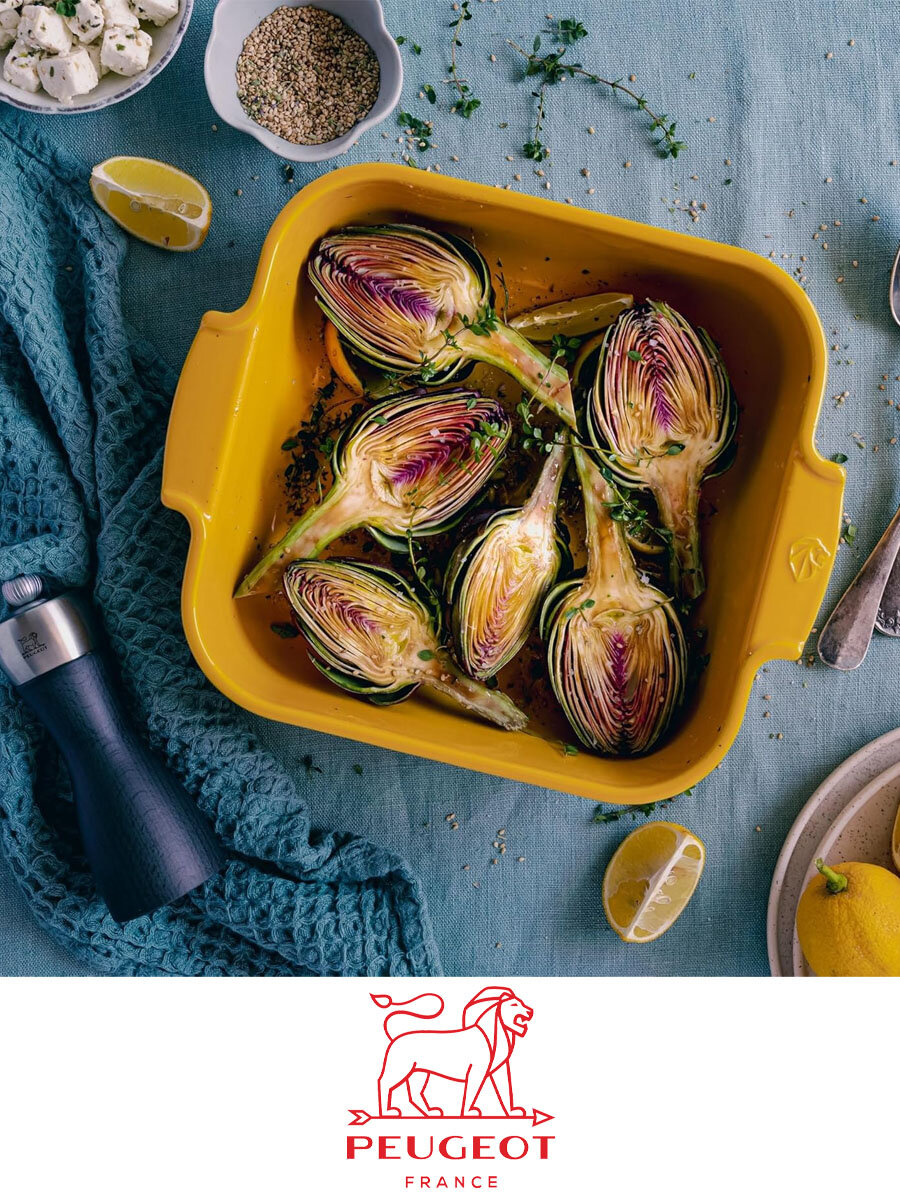 Форма для запекания квадратная Peugeot Saffron Yellow 28x28см