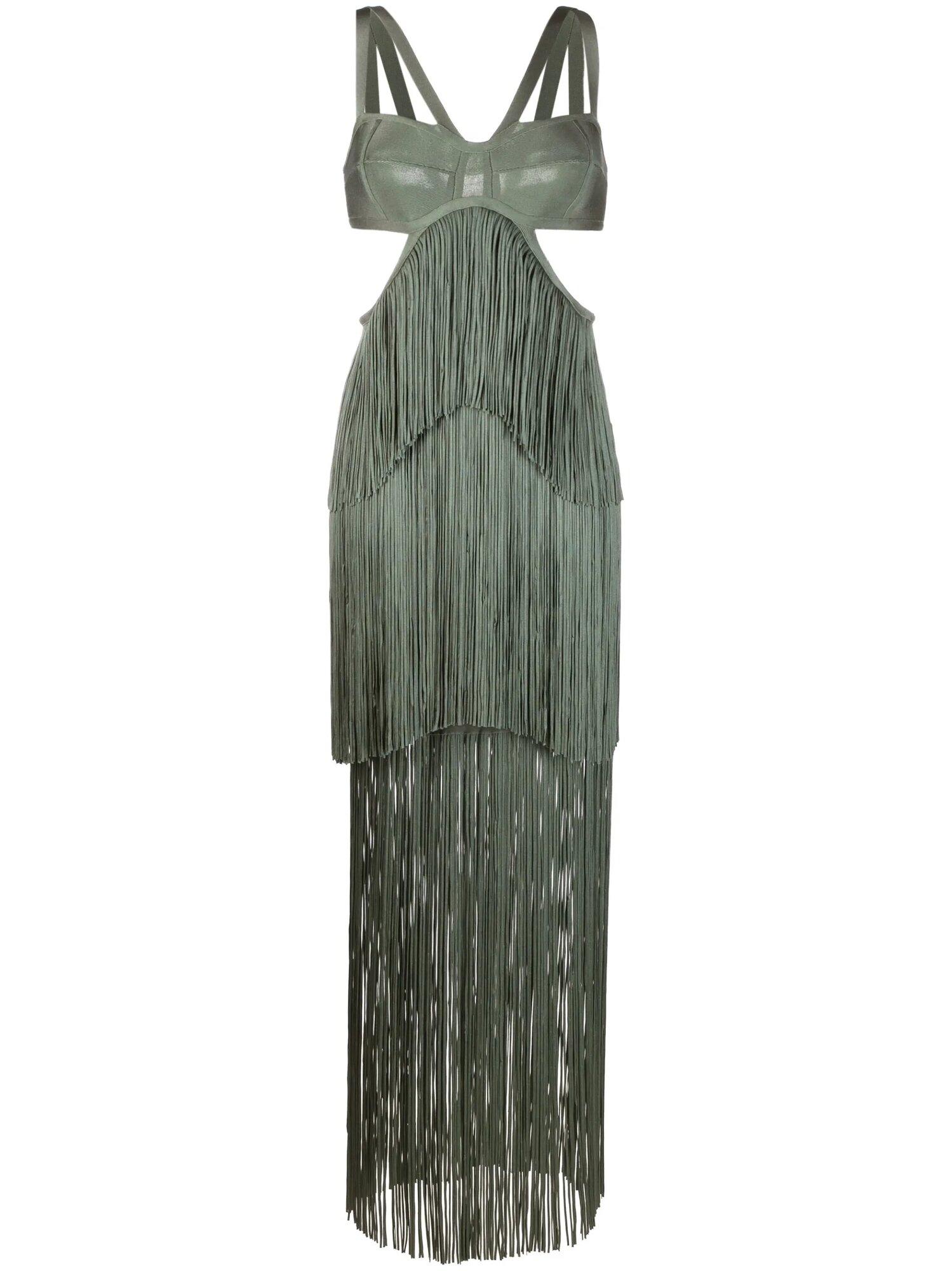 Платье Strappy Tiered Fringe