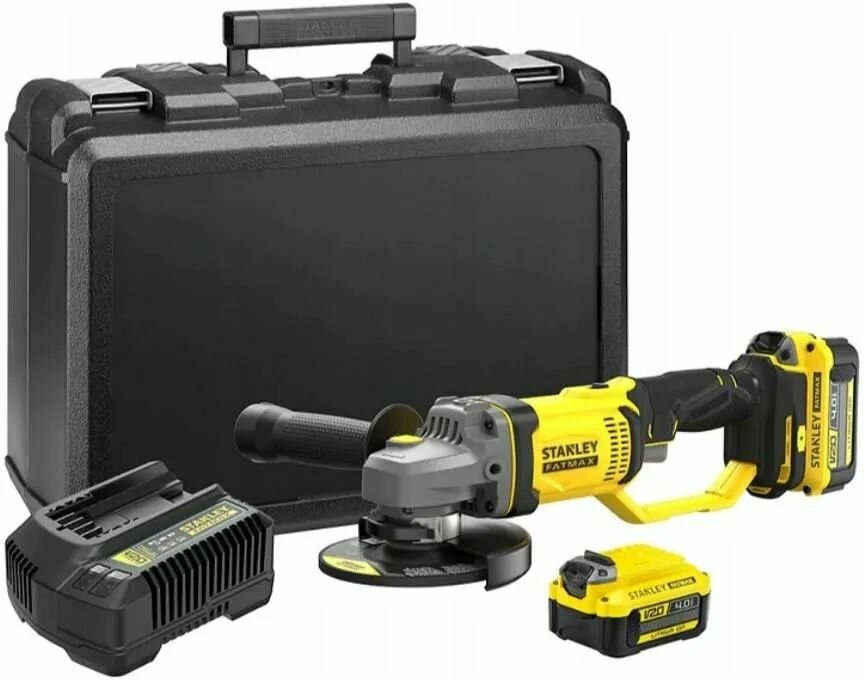 Угловая шлифовальная машина Stanley Fatmax 18V V20 SFMCG400M2KQW