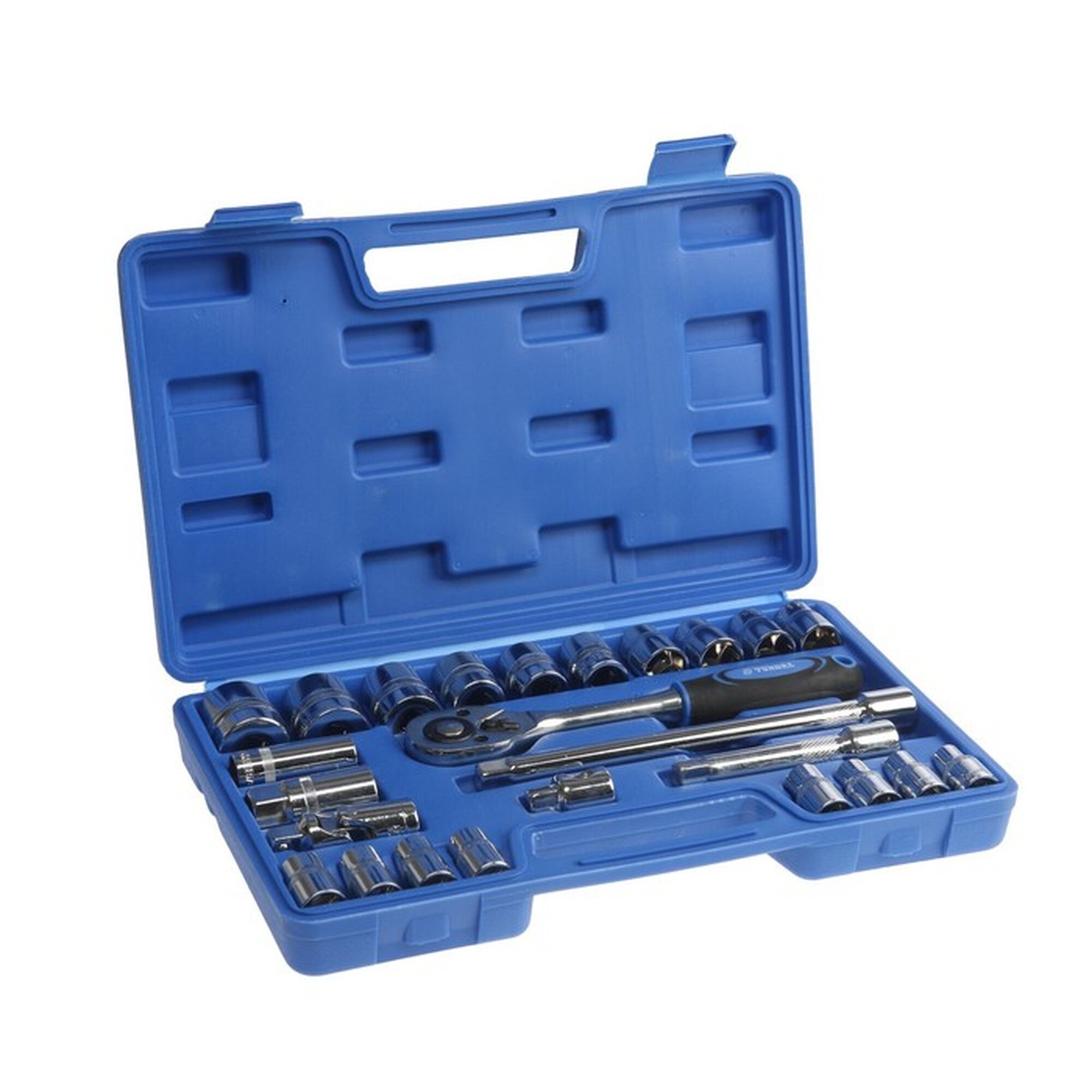 Набор инструментов в кейсе тундра, автомобильный, 1/2", 23 предмета