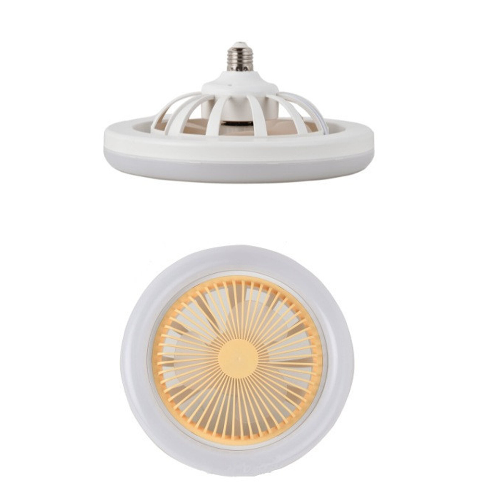 Вентиляторная лампа 2-в-1 переменного тока, 85 265 В, E27, светодиодная лампа, 30 Вт, потолочная, 3-ступенчатая, регулируемая для домашнего офиса, спальни, кухни