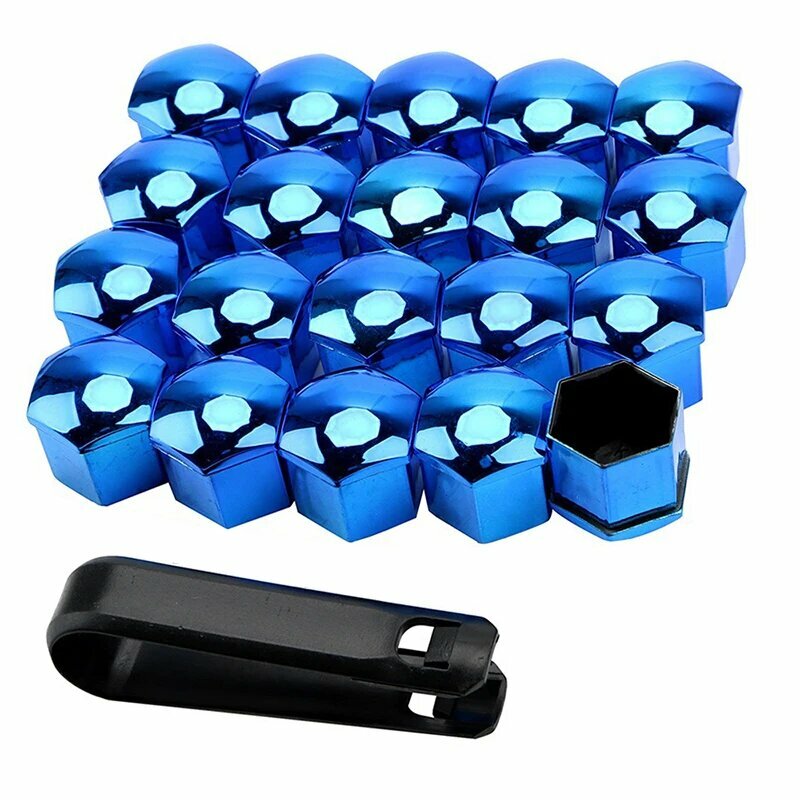 20 шт. Голубых колпачков для колесных гаек 19mm