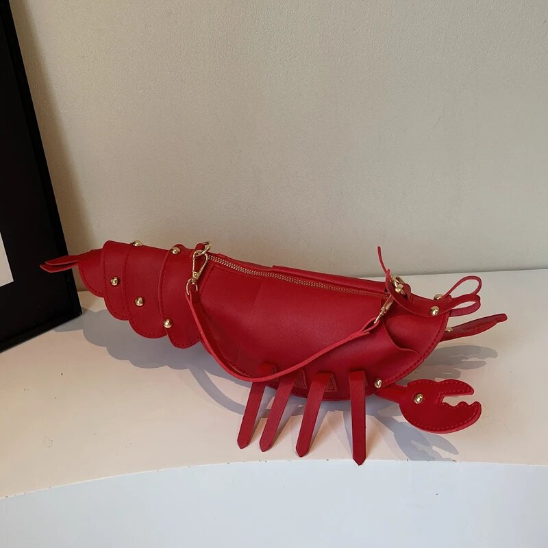 Сумка Brilliant Fish，Забавная сумка для подмышек в форме лобстера — фото 1