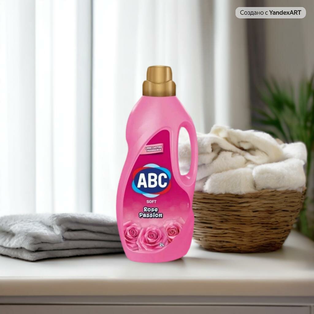 Кондиционер для белья ABC "Розы страсти", антибактериальный, гипоаллергенный, 2л