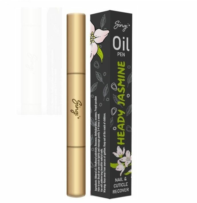Singi Oil Pen Nail & Cuticle Recover Heady Jasmine смягчающее масло-карандаш для кутикулы с ароматом жасмина (3мл.)